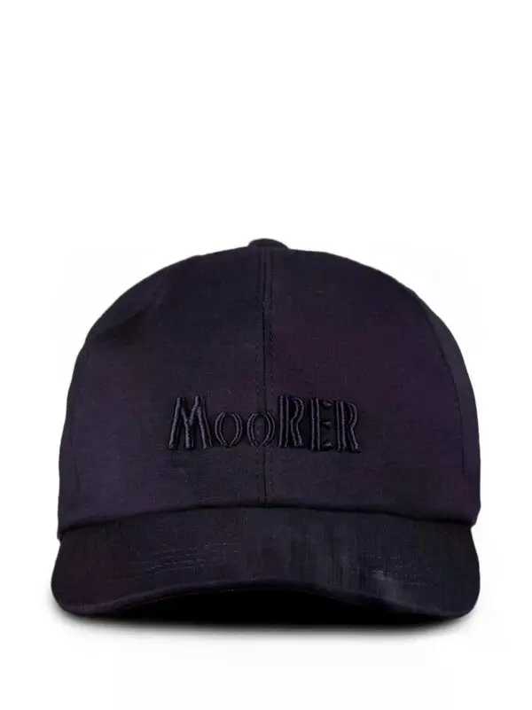 MOORER Embroidered Logo Baseball Cap - Blue