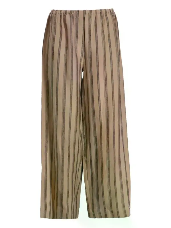 Staud Bonfire Striped Linen Trousers