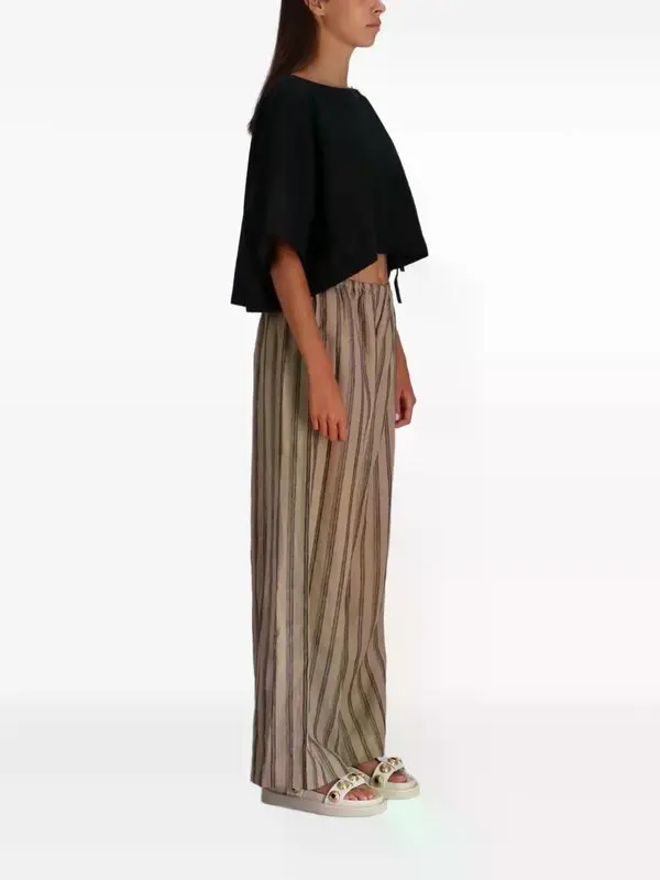 Staud Bonfire Striped Linen Trousers