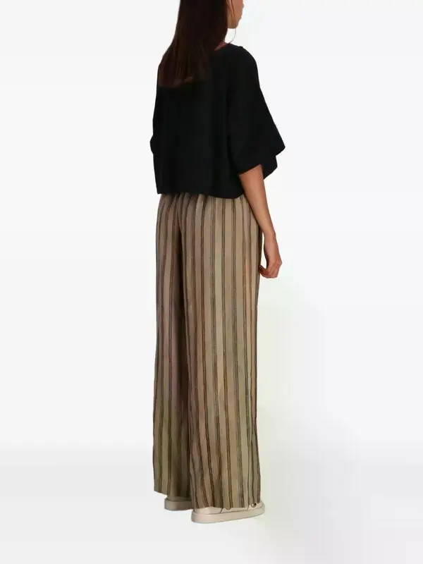 Staud Bonfire Striped Linen Trousers
