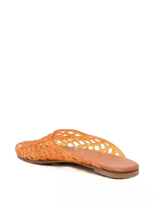 Senso Jacey Flatted Mules - Orange