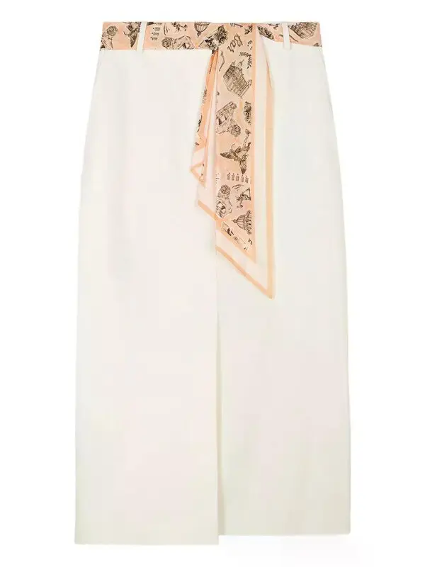 Paul Smith Midi Skirt With Scarf Belt