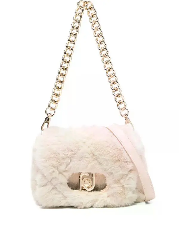Liu Jo Faux-fur Cross Body Bag - Neutrals