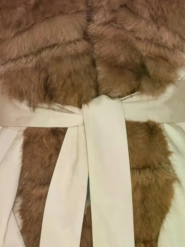 ROTATE BY BIRGER CHRISTENSEN Faux Fur Collar Jacket - Neutrals