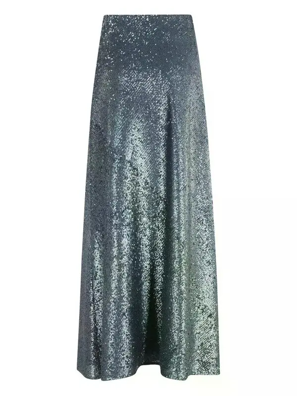 Herno Sequin Embellished Midi Skirt - Blue