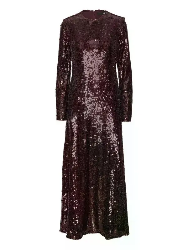 ROTATE BY BIRGER CHRISTENSEN Sequin Maxi Dress - Red