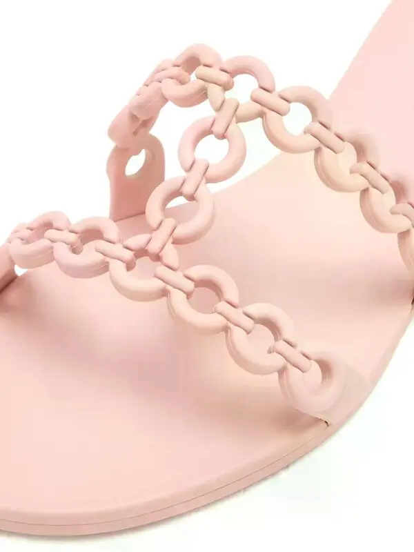 AQUAZZURA Chain-link Flat Sandals