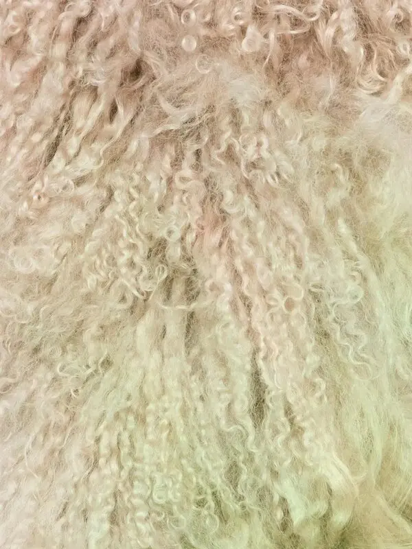 YVES SALOMON Curly-fur Sheepskin Scarf - Neutrals