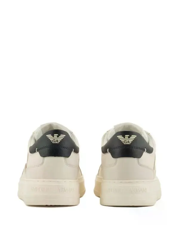 Emporio Armani Leather Panelled Sneakers