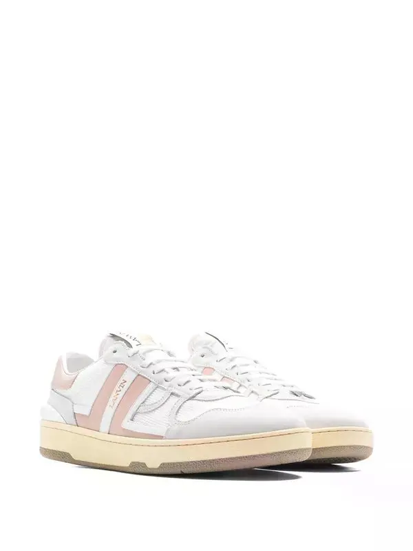LANVIN Clay Leather Panel Low-top Sneakers