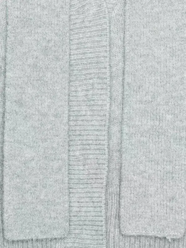 ROTATE BY BIRGER CHRISTENSEN Keyhole Neckline Balloon-sleeve Cardigan