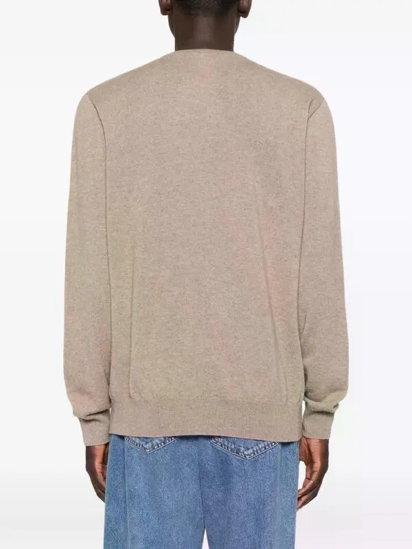 THE ROW Rod V-neck Cashmere Sweater - Neutrals