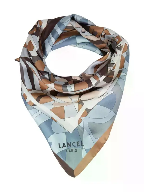 LANCEL Square 70 Puzzle-motif Scarf