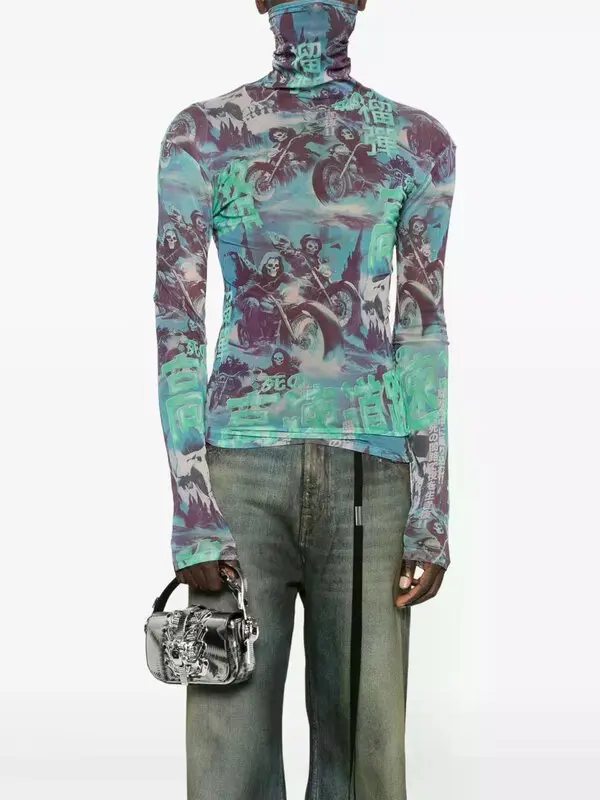 INNERRAUM Metallic-buckle Patterned Tote Bag