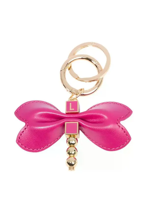 LANCEL Dragonfly Keyring - Pink