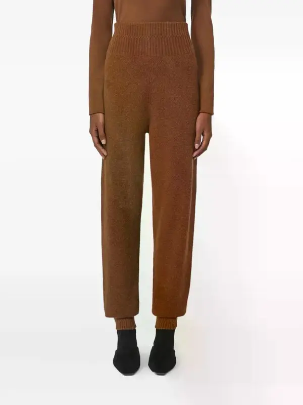 Max Mara Ribbed-knit Wool Trousers