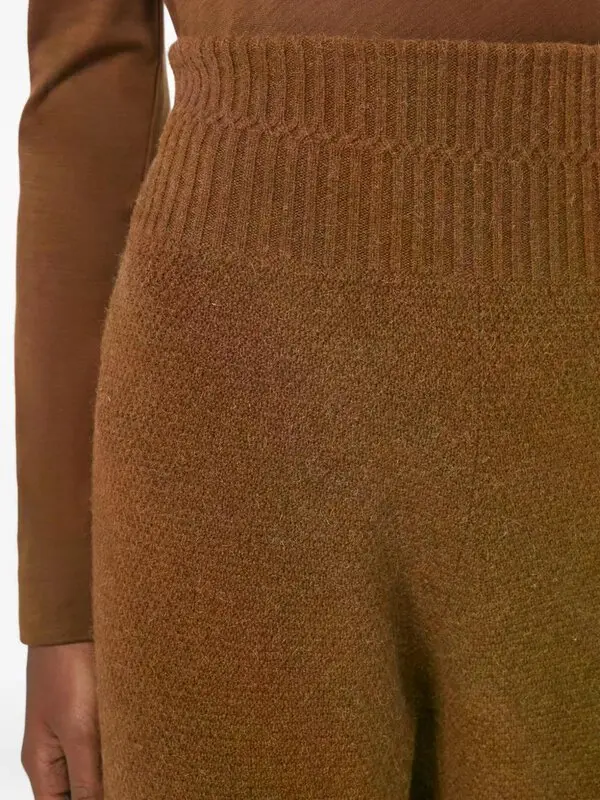 Max Mara Ribbed-knit Wool Trousers