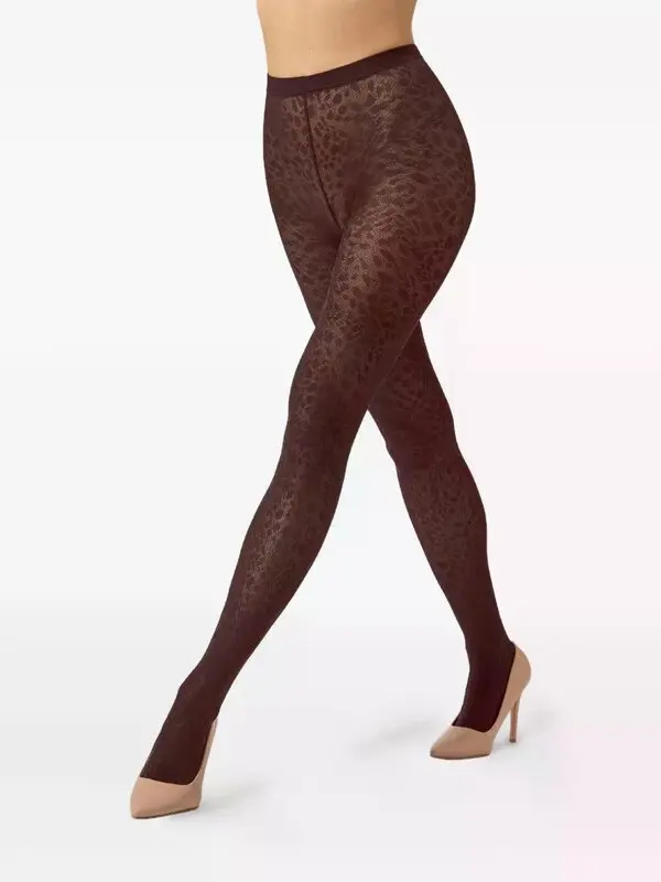 Wolford Leopard Print Tights