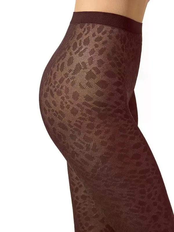 Wolford Leopard Print Tights