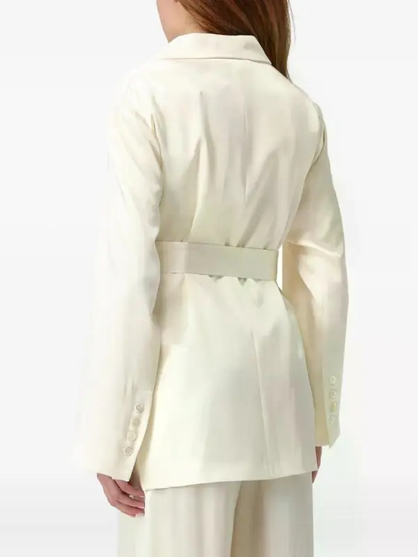 SEMICOUTURE Belted Blazer - Neutrals
