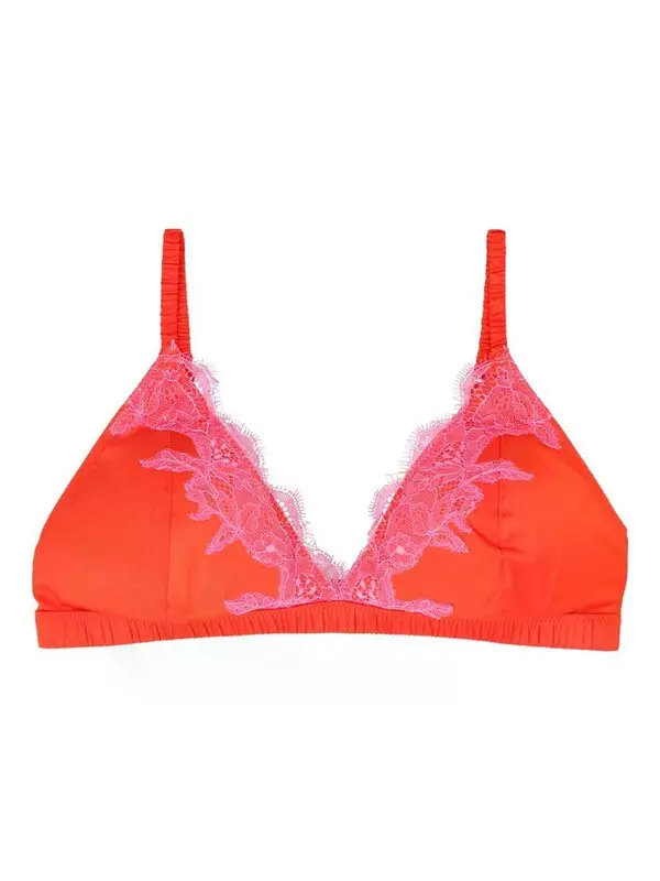 Love Stories Bowie Lace-trimmed Triangle Bra - Red