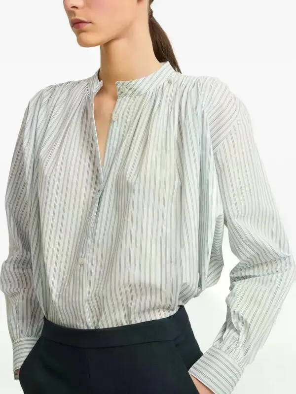 YVES SALOMON Striped Shirt