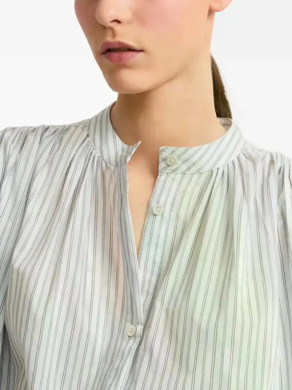 YVES SALOMON Striped Shirt