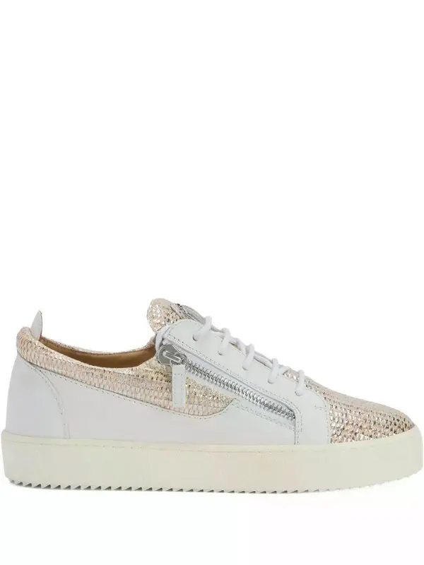 GIUSEPPE ZANOTTI Woven Panel Sneakers
