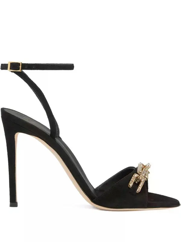 GIUSEPPE ZANOTTI Evry Crystal-embellished Stiletto Sandals - Black
