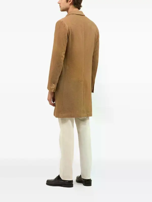 Boglioli Three-button Brushed Cashmere Coat