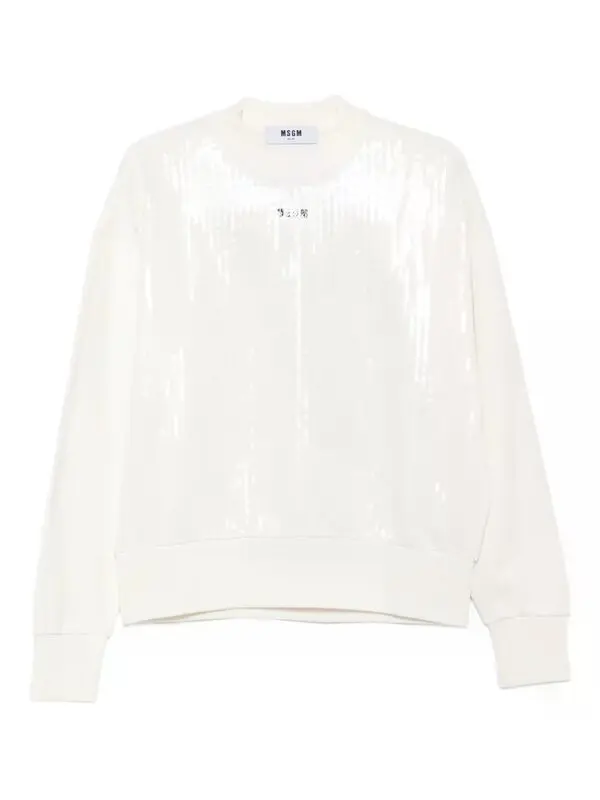 MSGM Sequin-embellished Sweatshirt