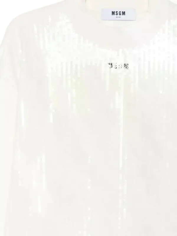 MSGM Sequin-embellished Sweatshirt