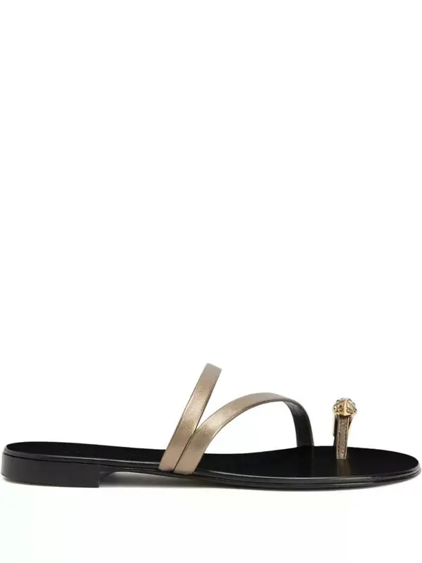 GIUSEPPE ZANOTTI Febe Metallic-leather Sandals