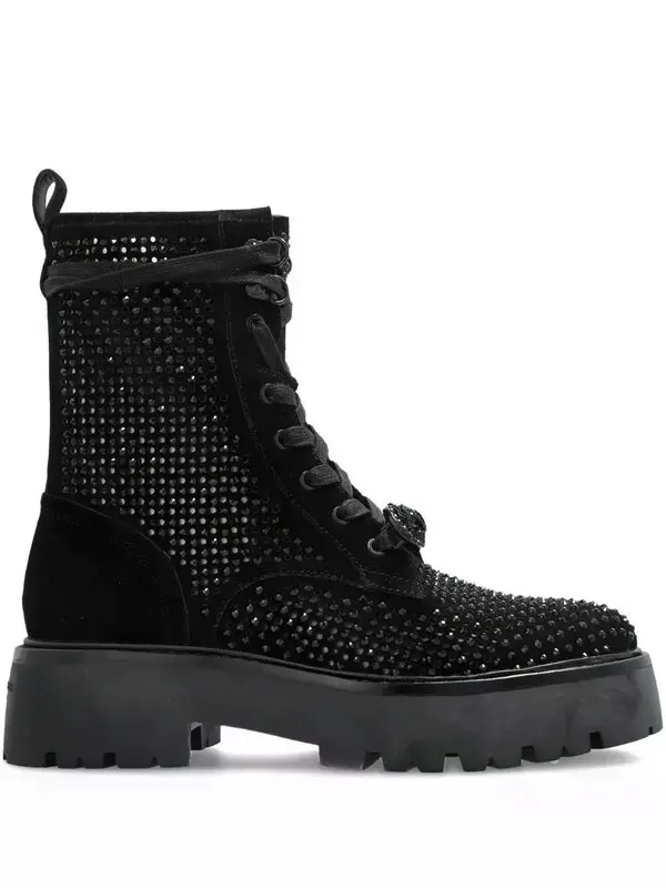 Kurt Geiger Western Fringe Boots - Black - 25% Off 