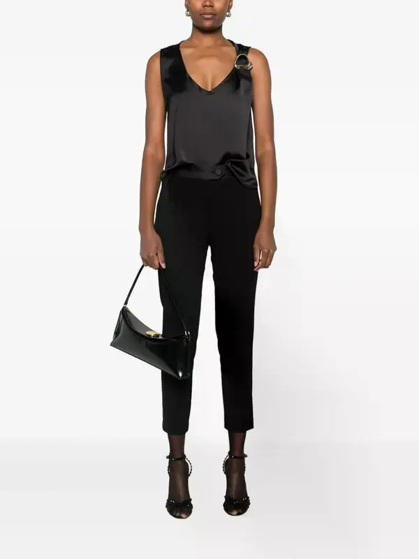 Imperial Buckle-detail Top - Black