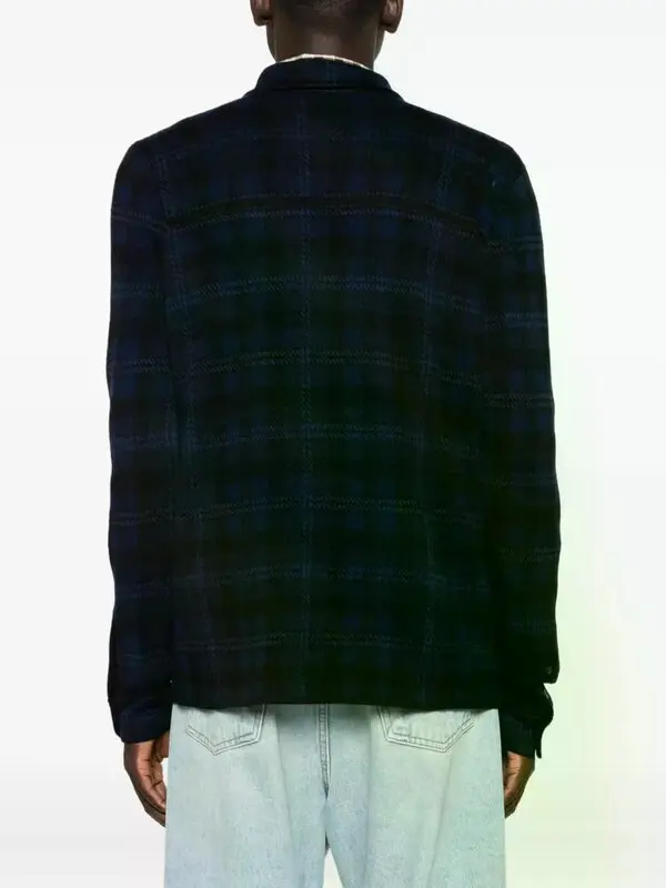 Eric Bompard Plaid-pattern Shirt - Blue