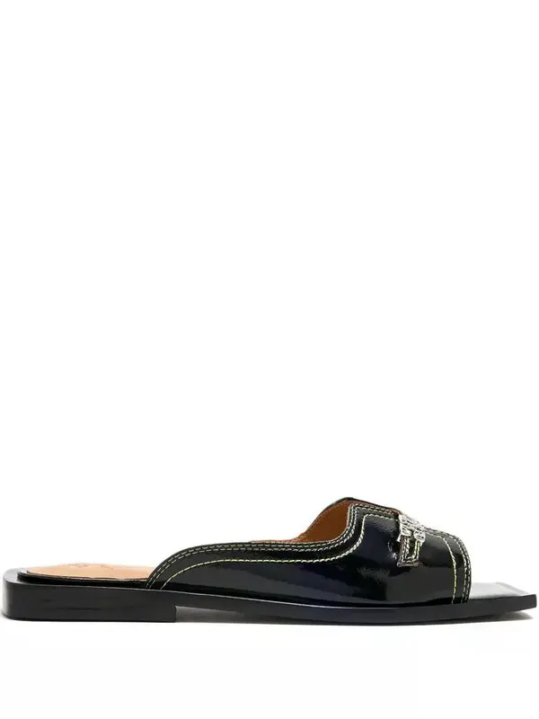 GANNI Patent Leather Sandals