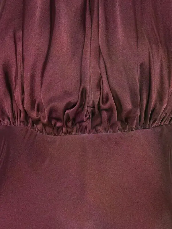 ROTATE BY BIRGER CHRISTENSEN High-neck Silk Maxi Dress