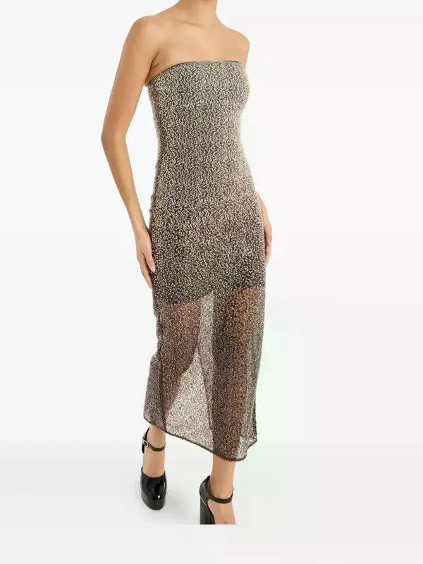ROTATE BY BIRGER CHRISTENSEN Beaded Midi Tube Dress