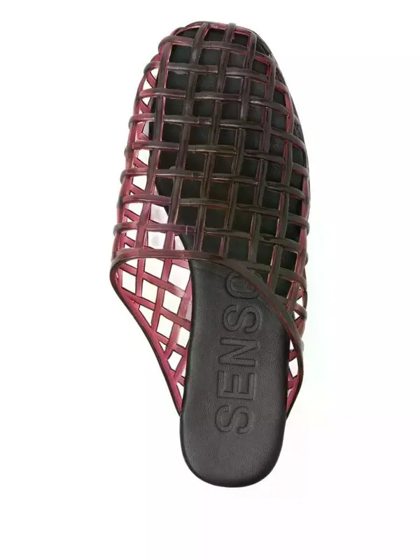 Senso Jacey Flatted Mules - Red