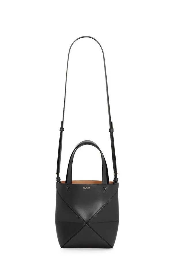 Loewe Mini Puzzle Fold Tote - Black