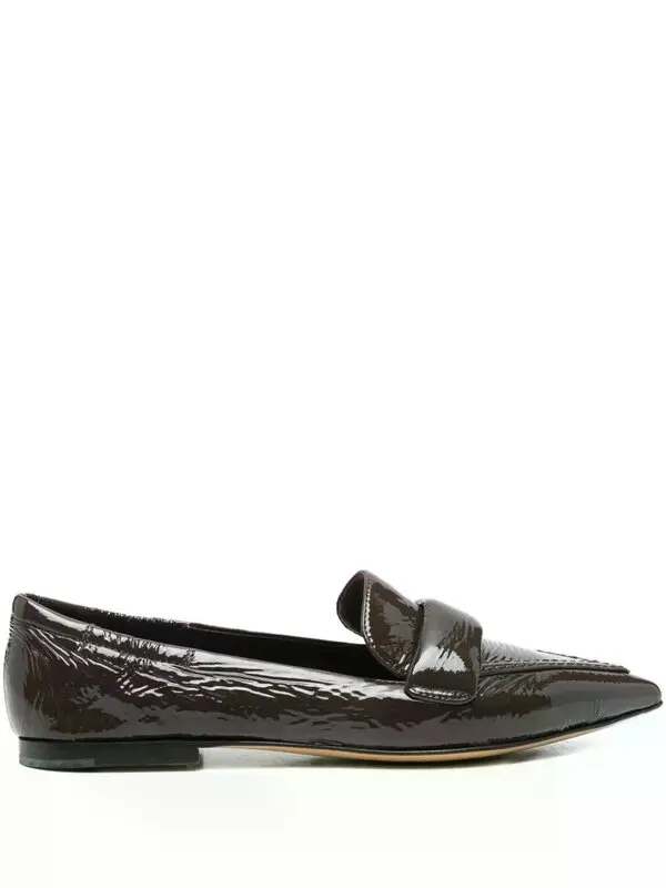 POMME D´OR Ingrid Patent Leather Pointed Loafers