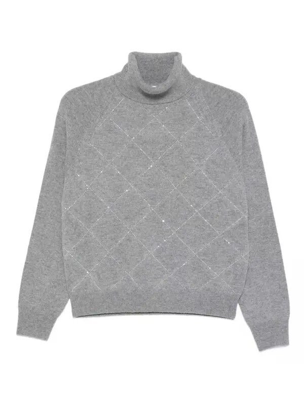 Peserico Turtleneck Sweater - Grey