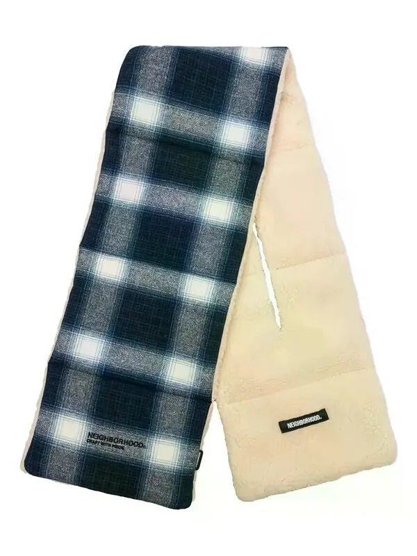 NEIGHBORHOOD X Pendleton .wo Check Boa Muffler - Blue