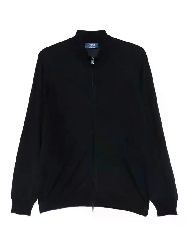 Fedeli Zip-front Panelled Sweater
