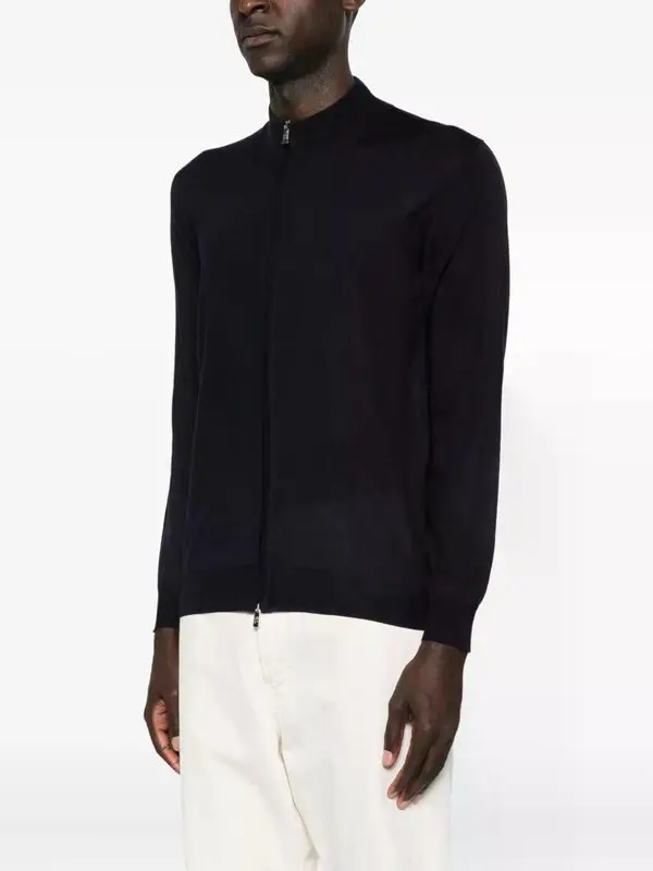 Fedeli Zip-front Panelled Sweater