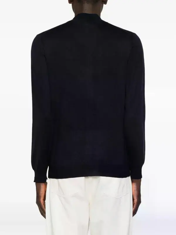 Fedeli Zip-front Panelled Sweater