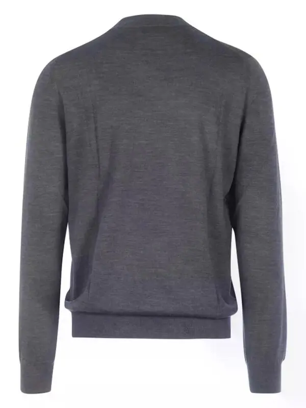 GRAN SASSO Mock-neck Wool Sweater - Grey