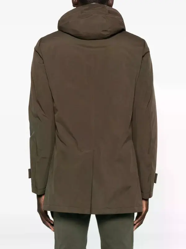 Herno Hooded Concealed-zip Coat