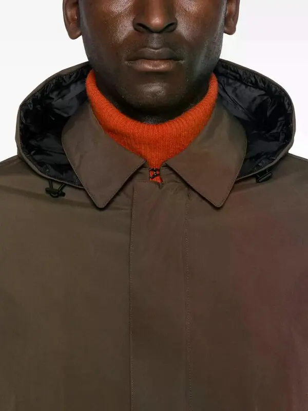 Herno Hooded Concealed-zip Coat